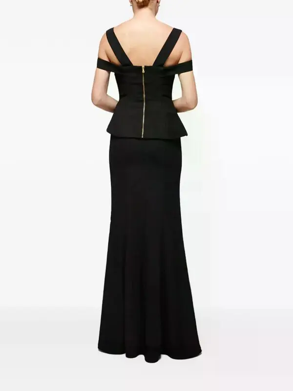 CATALINA Venus Peplum-waist Maxi Dress