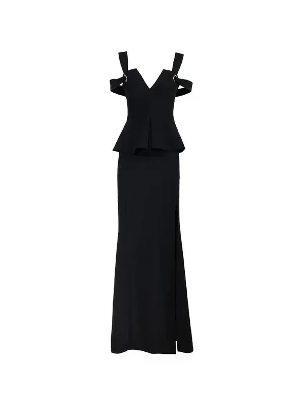CATALINA Venus Peplum-waist Maxi Dress