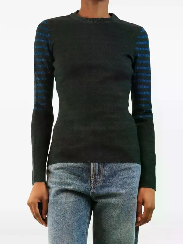 Victoria Beckham Striped Knitted Sweater