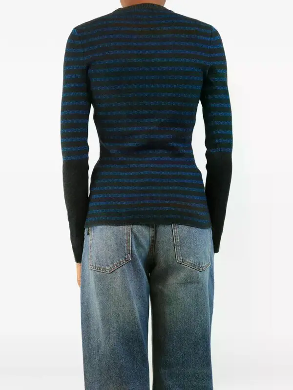 Victoria Beckham Striped Knitted Sweater