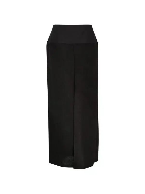 Yohji Yamamoto Pleated Panelled Maxi Skirt