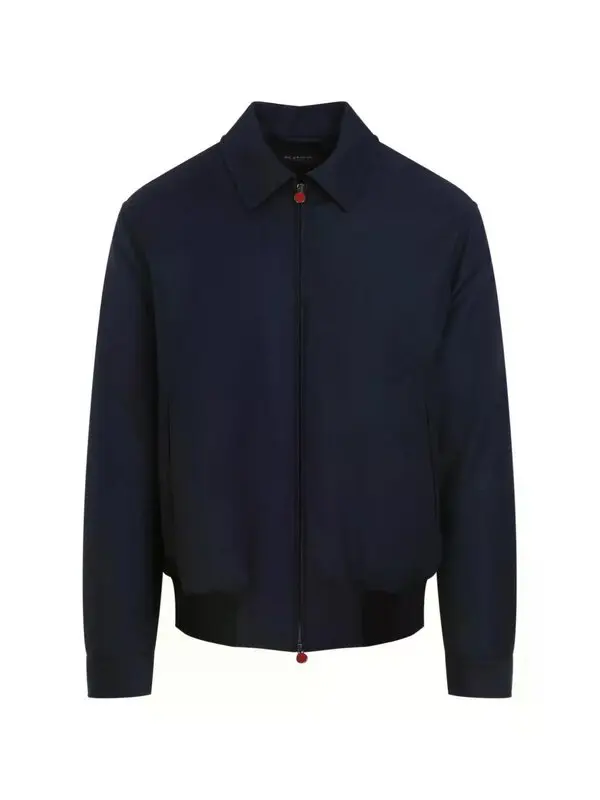Kiton Ribbed-hem Zip-up Bomber Jacket