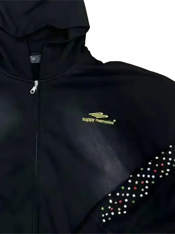 STADIUM GOODS Crystal-embellished Zip-up Hoodie