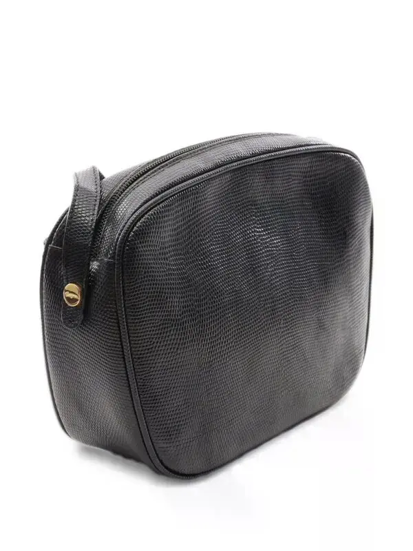 FERRAGAMO 2000s Vara Lizard-embossed Shoulder Bag