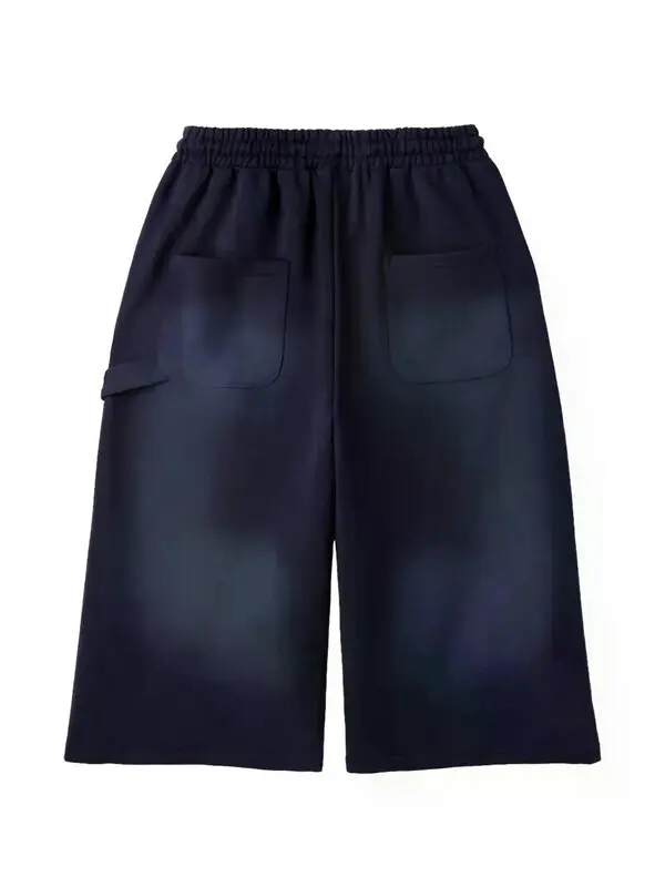 HAPPY MEMORIES DON'T DIE Crystal-embellished Track Shorts