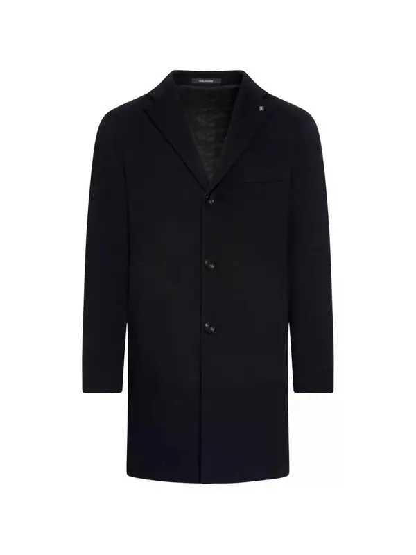 Tagliatore Logo-pin Buttoned Coat