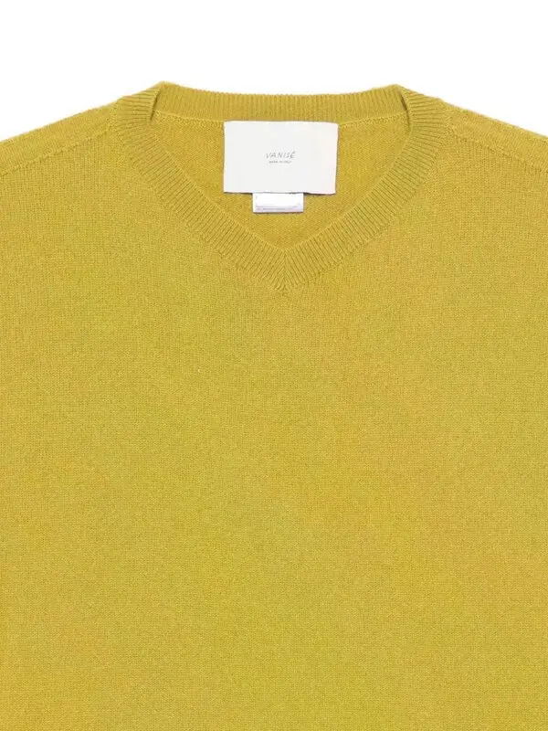 VANISE V-neck Three-quarter-sleeve Sweater