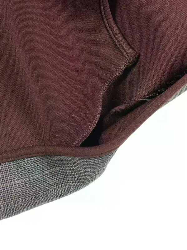 Miu Miu 2010s Drawstring Check Mini Skirt