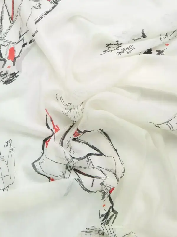 Karl Lagerfeld K/essential Sketch Scarf