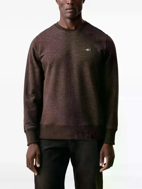Gant Logo-embroidered Crew-neck Sweater
