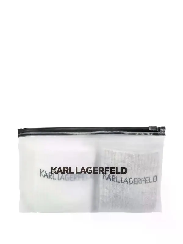 Karl Lagerfeld Logo-detail Ribbed Socks