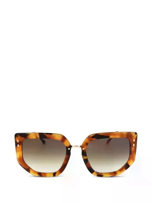 Isabel Marant Tortoiseshell-effect Geometric-frame Sunglasses