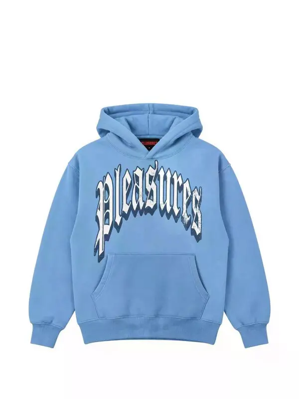 PLEASURES Twitch Logo-print Hoodie