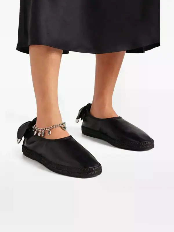 Toga Chain-detail Leather Espadrilles