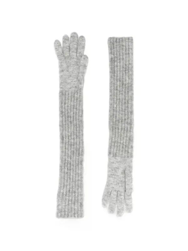 DES_PHEMMES Ribbed-knit Gloves