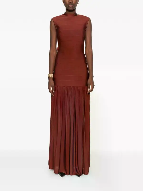 Retrofete Open-back Bandage-style Maxi Dress