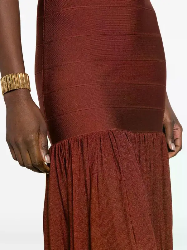 Retrofete Open-back Bandage-style Maxi Dress