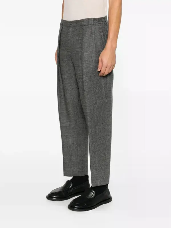 BRIGLIA 1949 Portobellos Check Pleated Trousers