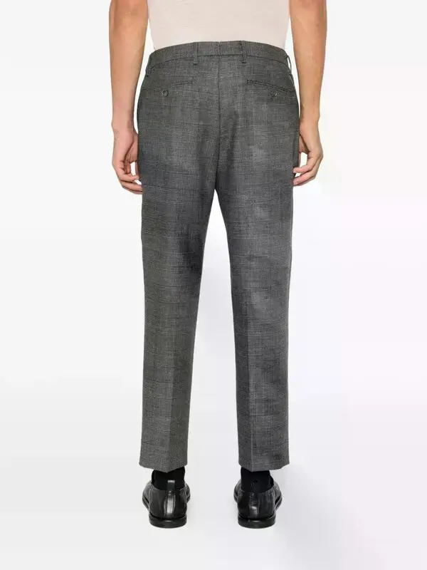 BRIGLIA 1949 Portobellos Check Pleated Trousers