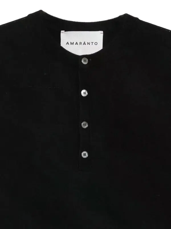 AMARANTO Henley-neck Sweater