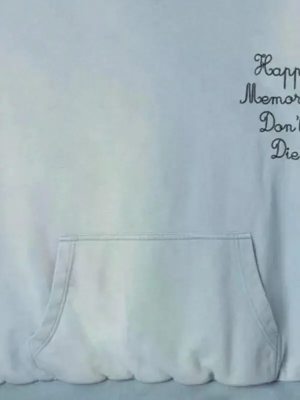 HAPPY MEMORIES DON'T DIE 2-ply Embroidered Hoodie
