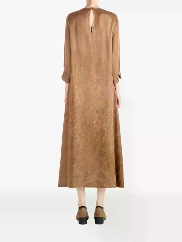 UMA WANG Floral-jacquard Midi Dress