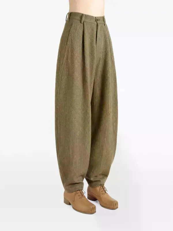 UMA WANG Pleated Tapered Trousers
