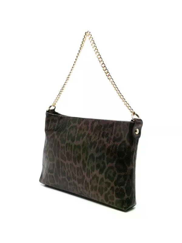 MARC ELLIS Leopard-print Chain-link Tote Bag