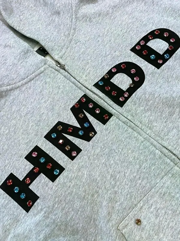 STADIUM GOODS Crystal-studded Zip-up Hoodie