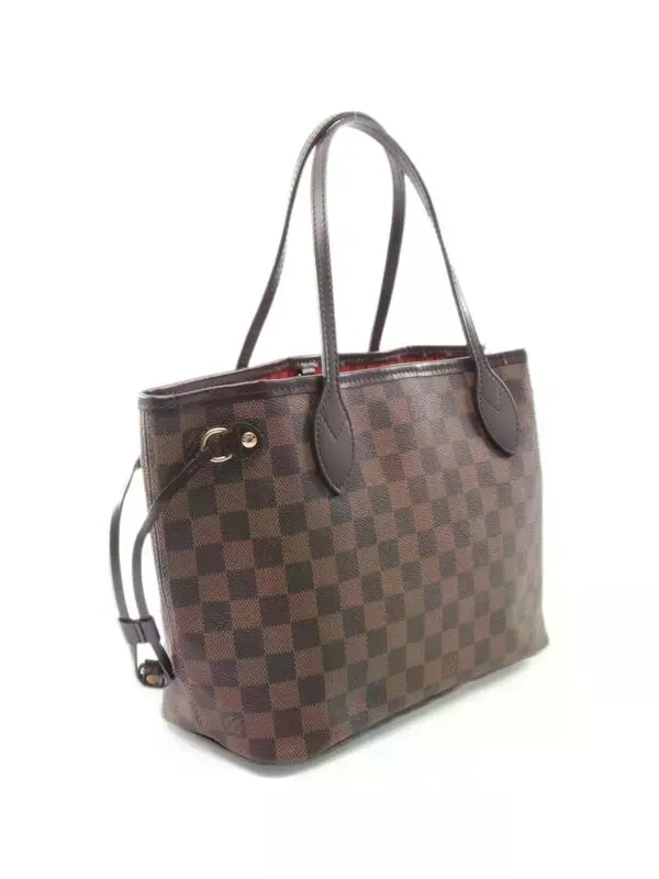 LOUIS VUITTON 2018 Pm Neverfull Damier Ebene Tote Bag - Brown