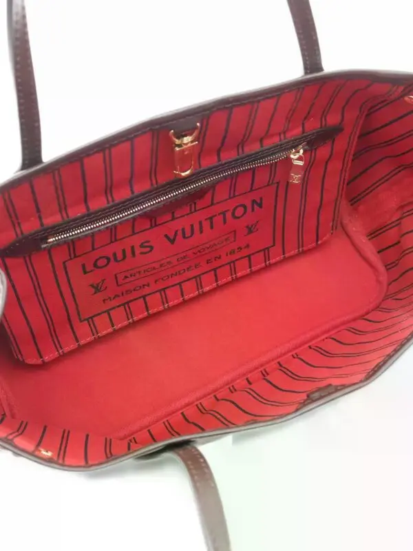 LOUIS VUITTON 2018 Pm Neverfull Damier Ebene Tote Bag - Brown