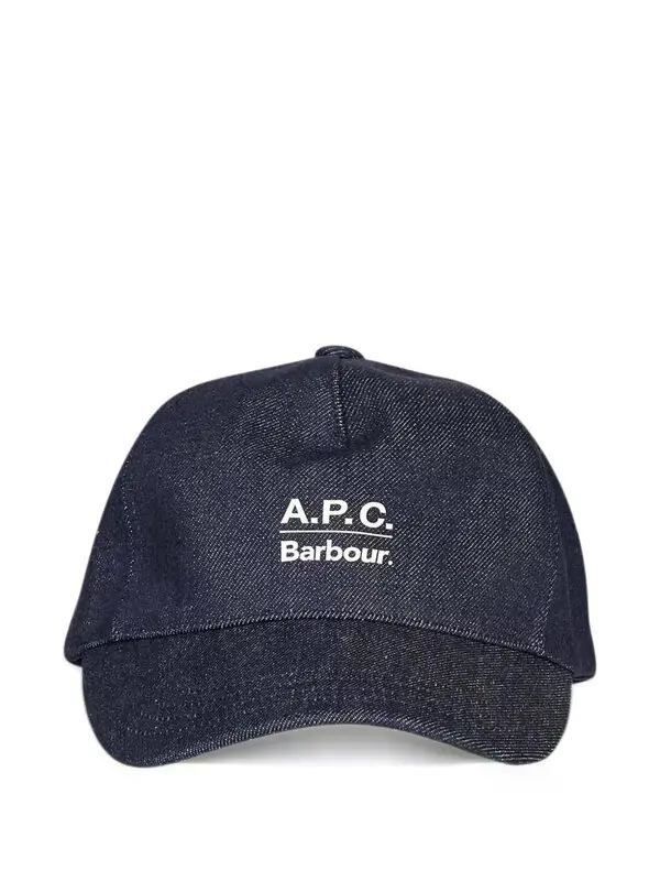 Barbour X A.p.c. Denim Cap - Blue