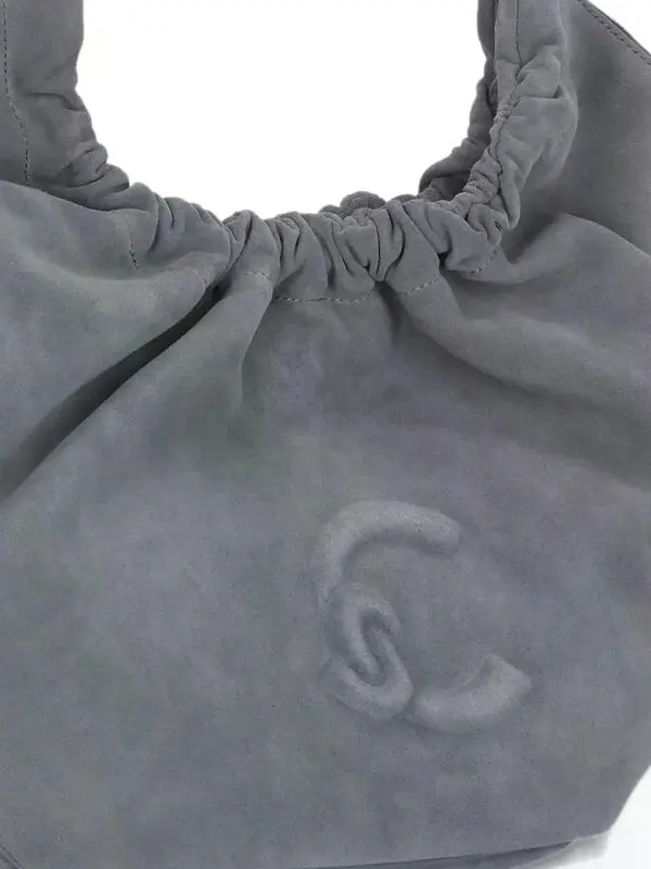 COCCINELLE Logo-embossed Suede Tote Bag