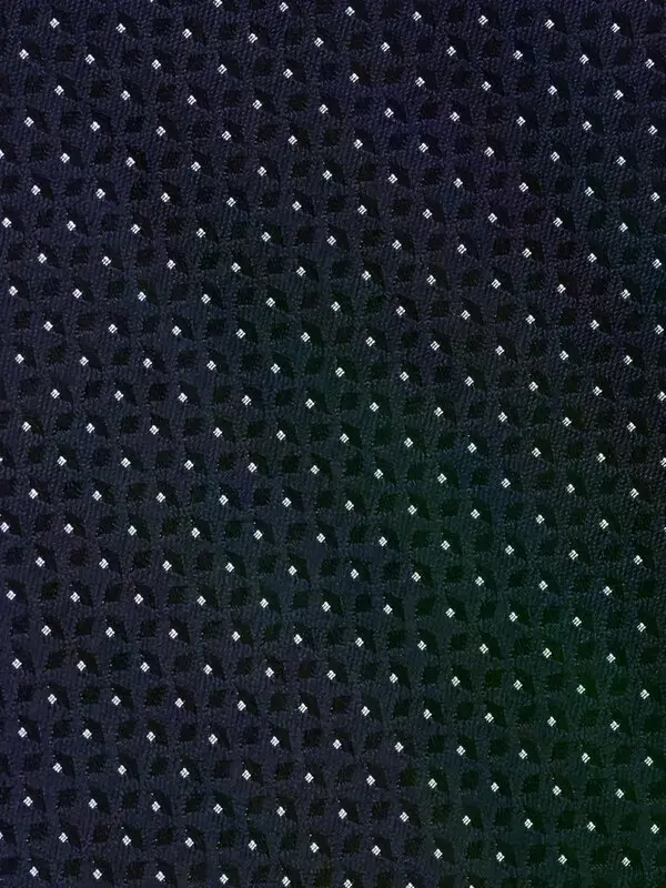 Zegna Geometric-pattern Silk Tie - Blue