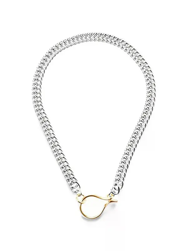 BEATRIZ PALACIOS Curb-chain Necklace - Silver
