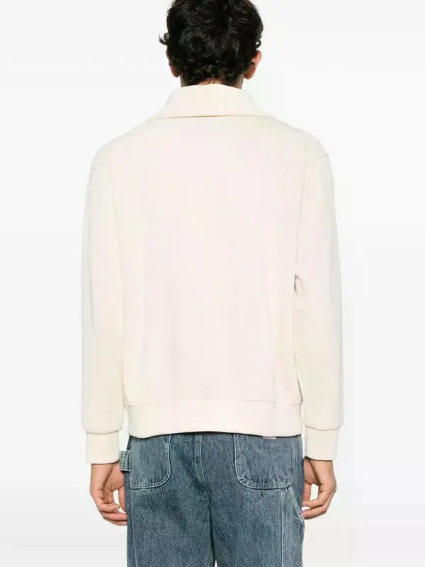 YES LONDON Zip-up Ribbed-collar Cardigan