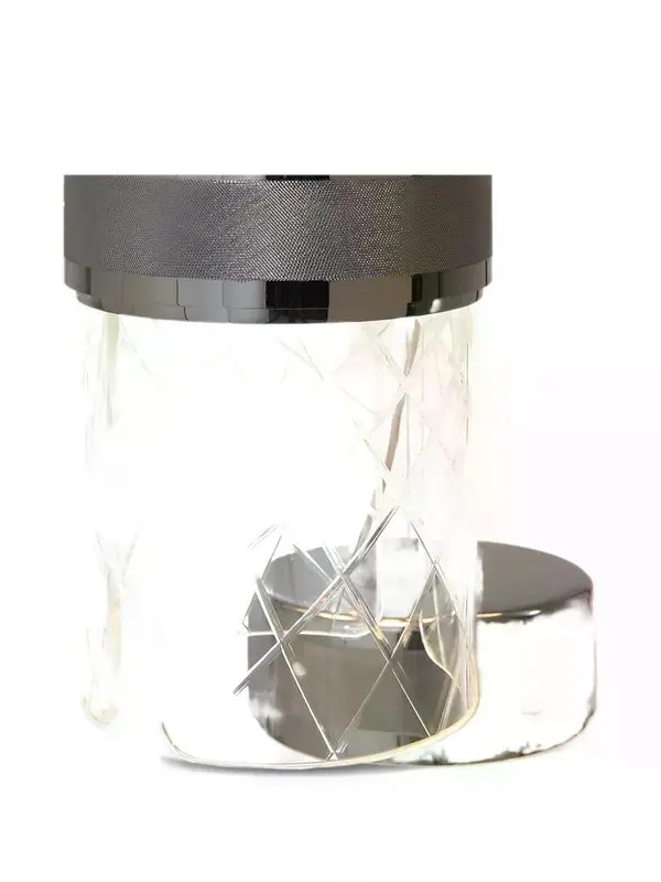 BENTLEY Quilted-effect Glass Chandelier - Grey