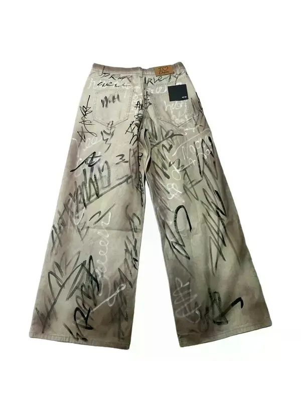 STADIUM GOODS Graffiti-print Distressed Jeans