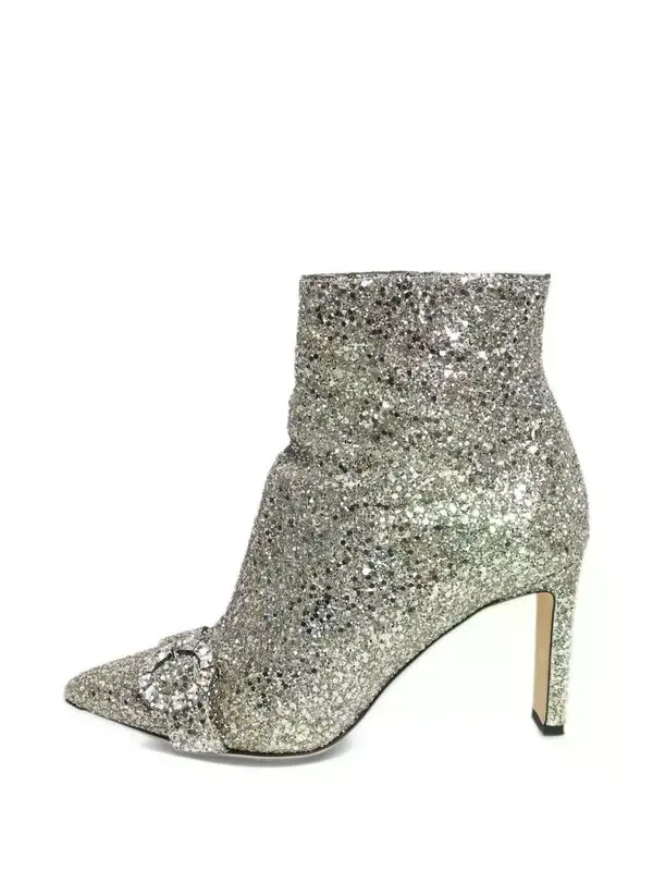 JIMMY CHOO Buckle-detail Ankle Boots