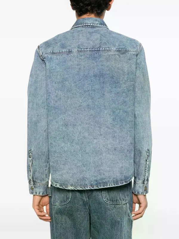 YES LONDON Zip-up Denim Shirt