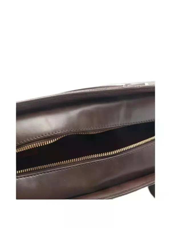 LOUIS VUITTON 2004 Saria Horizontal Damier Ebène Handbag