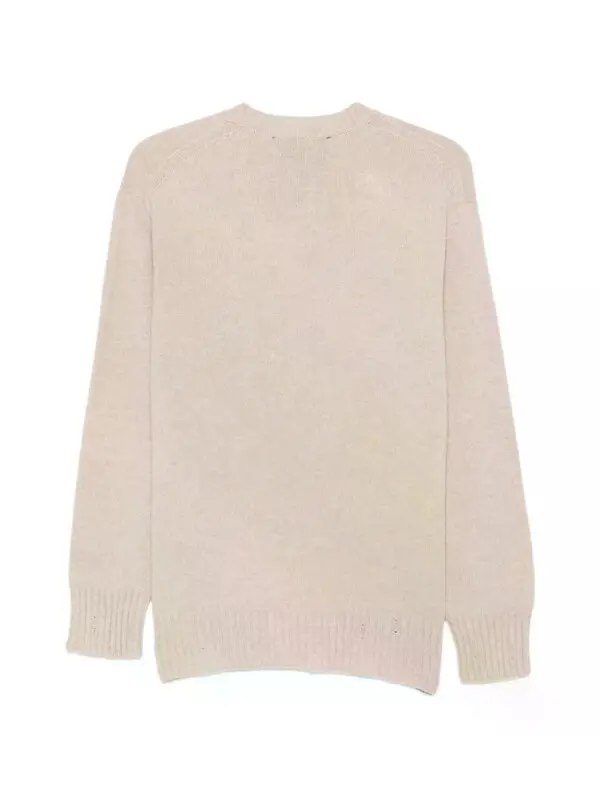 AMARANTO Crew-neck Sweater - Neutrals