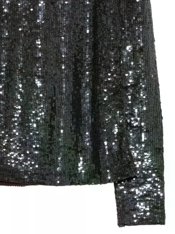 P.a.r.o.s.h Sequin-embellished Long-sleeved Blouse