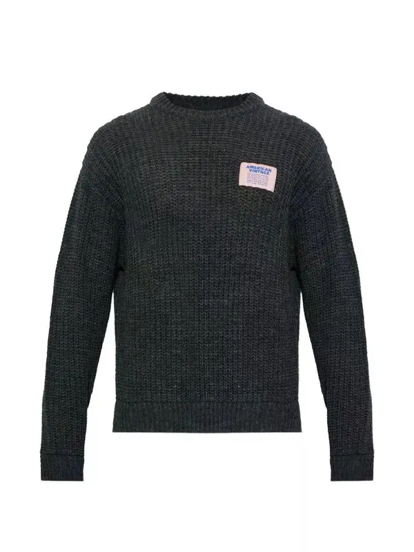 American Vintage Cyrow Logo-patch Sweater