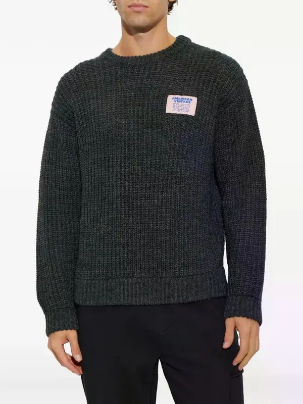 American Vintage Cyrow Logo-patch Sweater