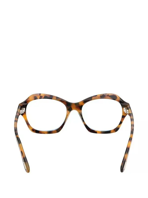 TOM FORD Tortoiseshell-effect Geometric-frame Glasses