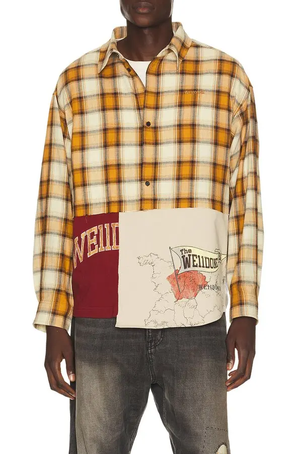 We11Done Reworked Jersey Shirt - Yellow