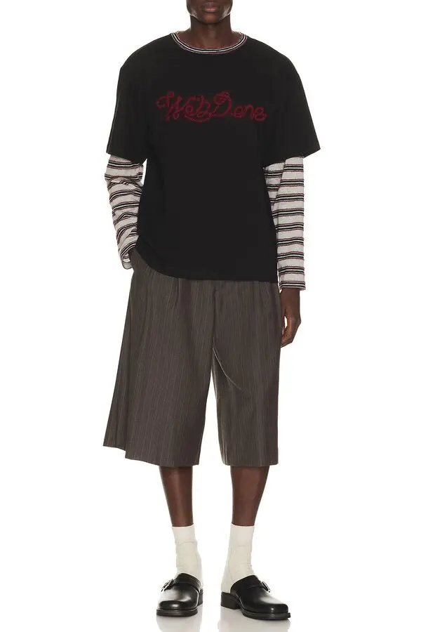 We11Done Rope Embroidered Long Sleeve T-shirt