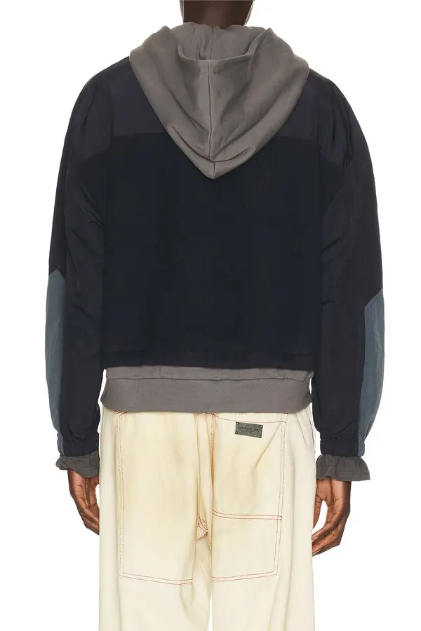 We11Done Layered Fleece Hoodie