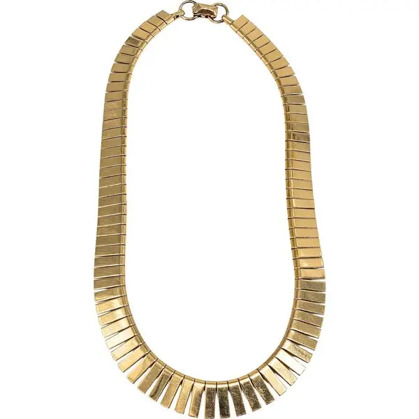 MADISON BEVERLY HILLS Vintage 1970s Egyptian Revival -tone Collar Necklace - Gold